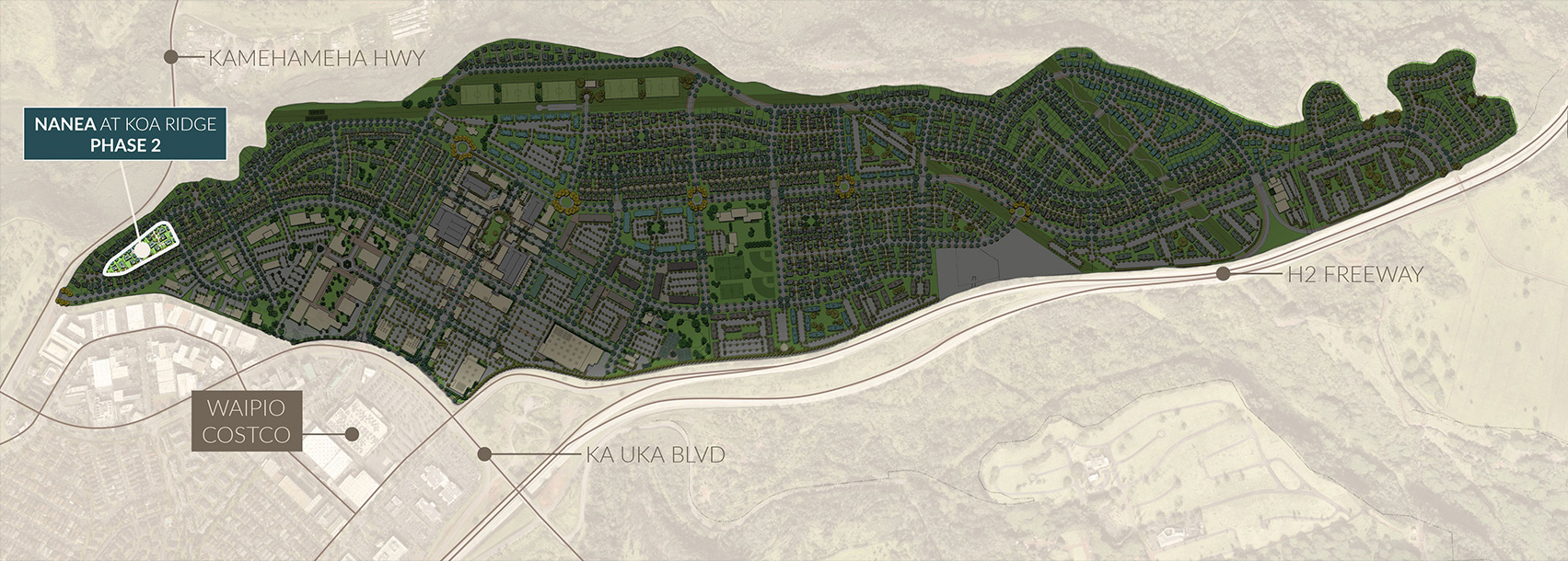Koa Ridge - Site Map